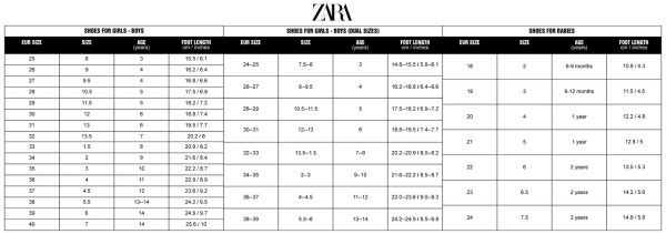 Bảng size và Hướng dẫn cách đo chân chọn size giày nam nữ 2024